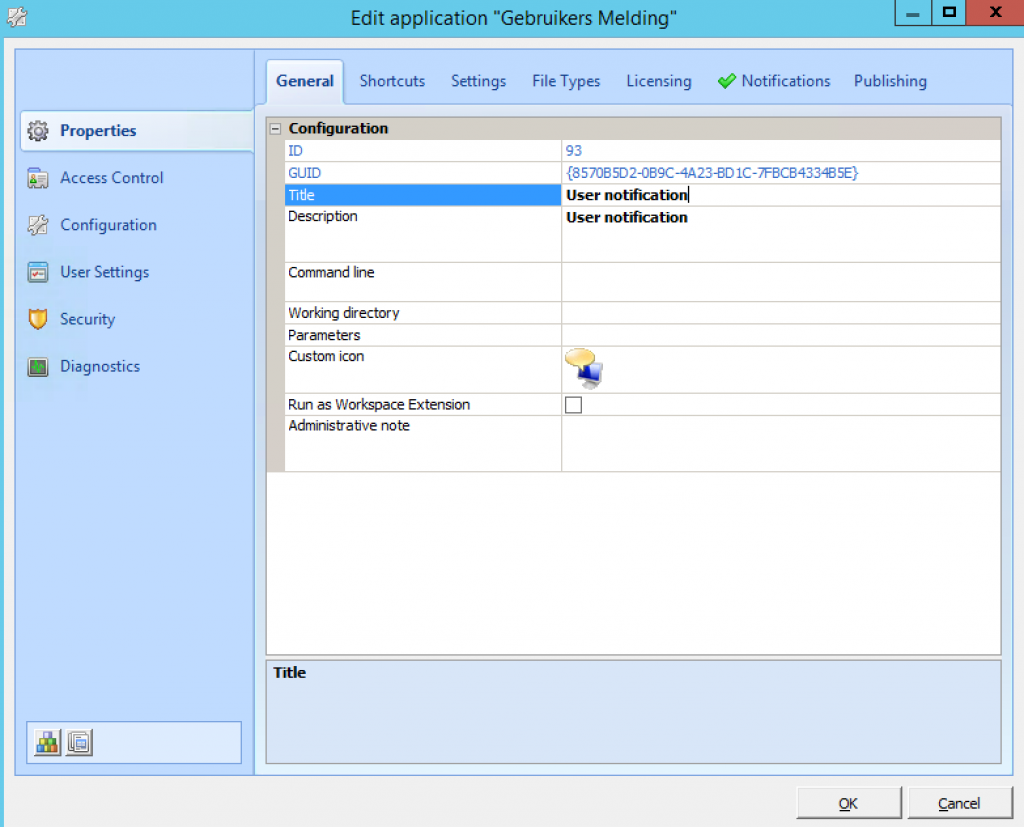 Create a user/maintenance notification in RES ONE Workspace - Workspace ...